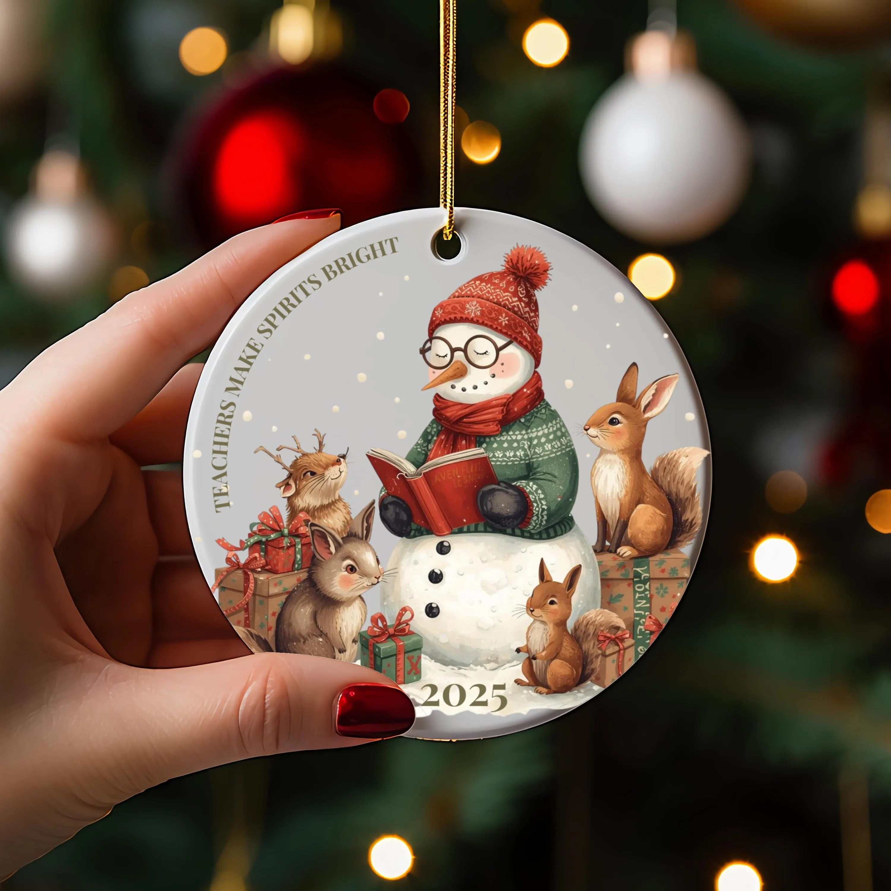 Teacher Christmas Ornament, Snowman Teacher Gift 2025, Teachers Make ...
