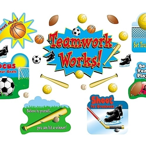 Teacher Created Resources 1793 Sports/Teamwork Bulletin Board Display ...