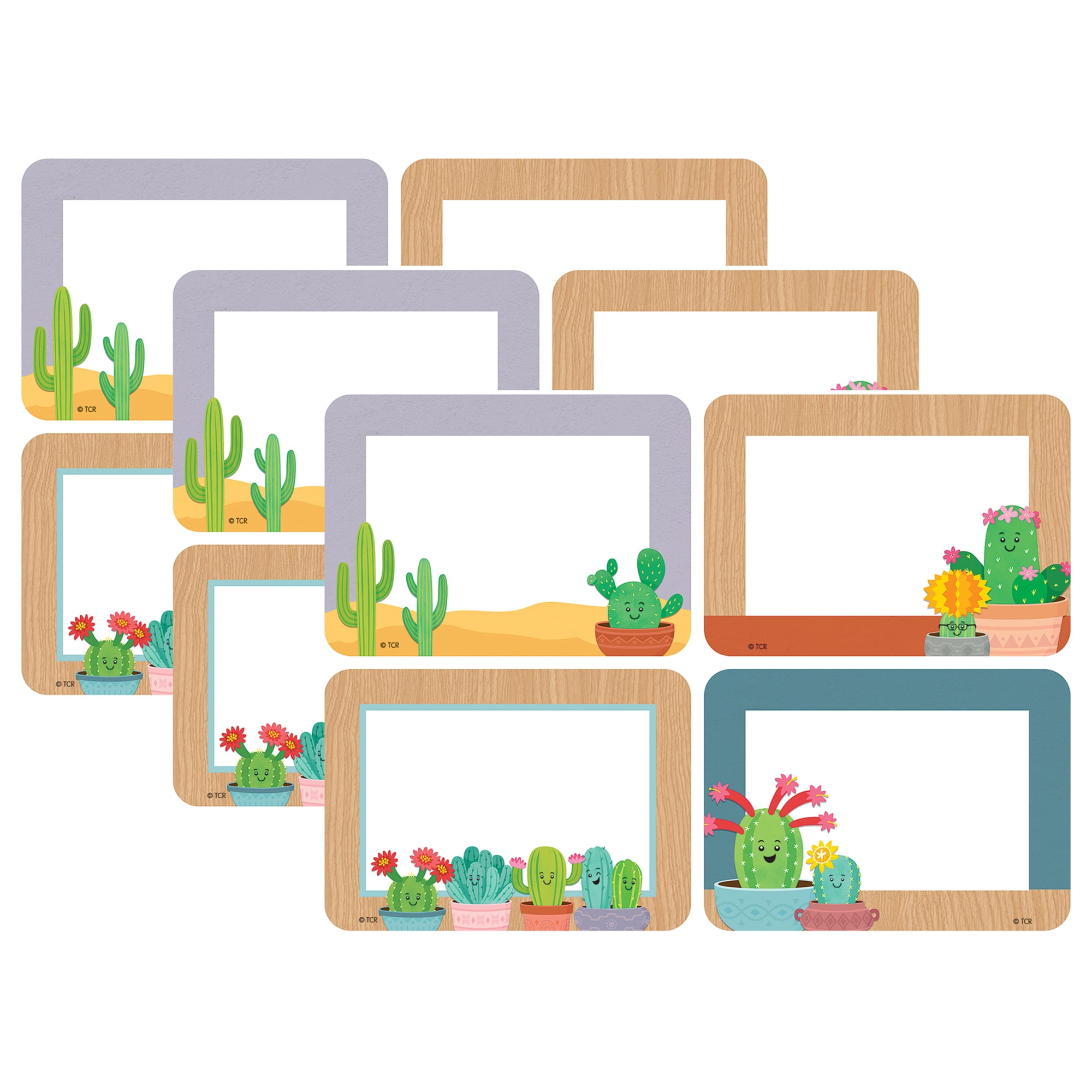 Teacher Created Resources Happy Cactus Crew Name Tags/Labels, Multi ...