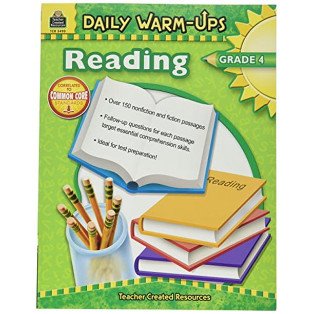 Teacher Created Resources 3490 Daily Warm-Ups Book, Reading, Grade 4 ...