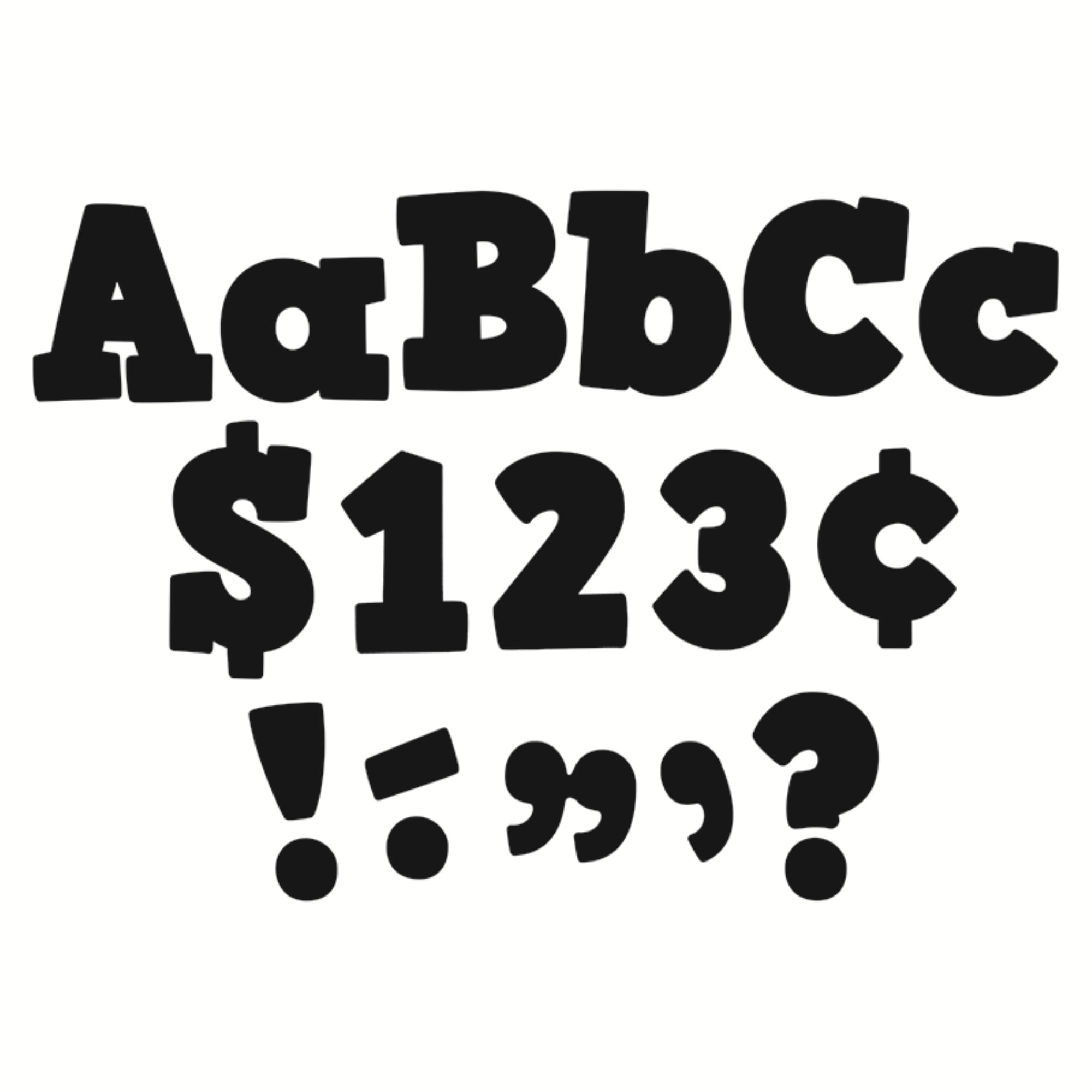 Teacher Created Resources 4" Black Bold Block Letters Combo Pack ...