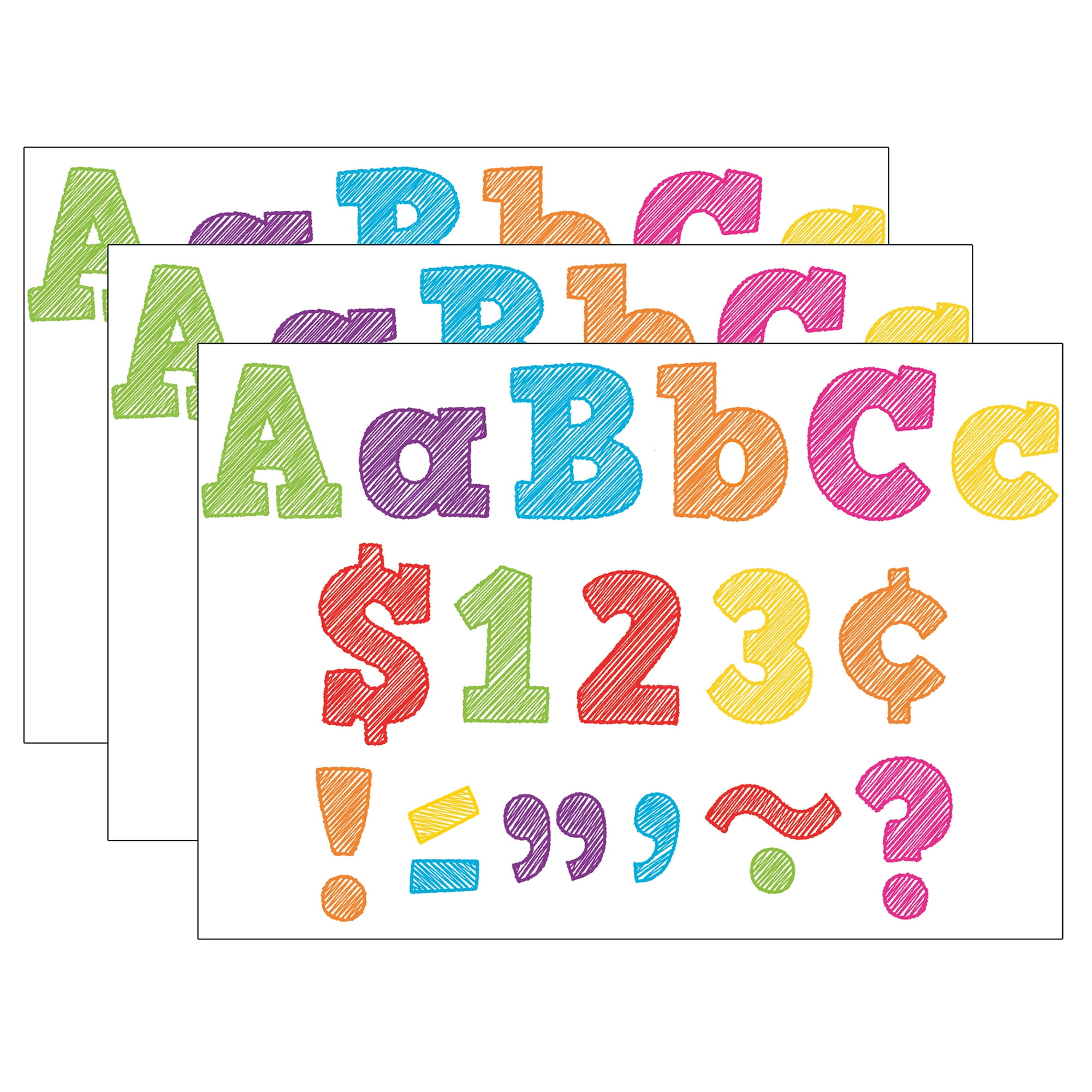Teacher Created Resources 4" Bold Block Letters Combo Pack Assorted ...