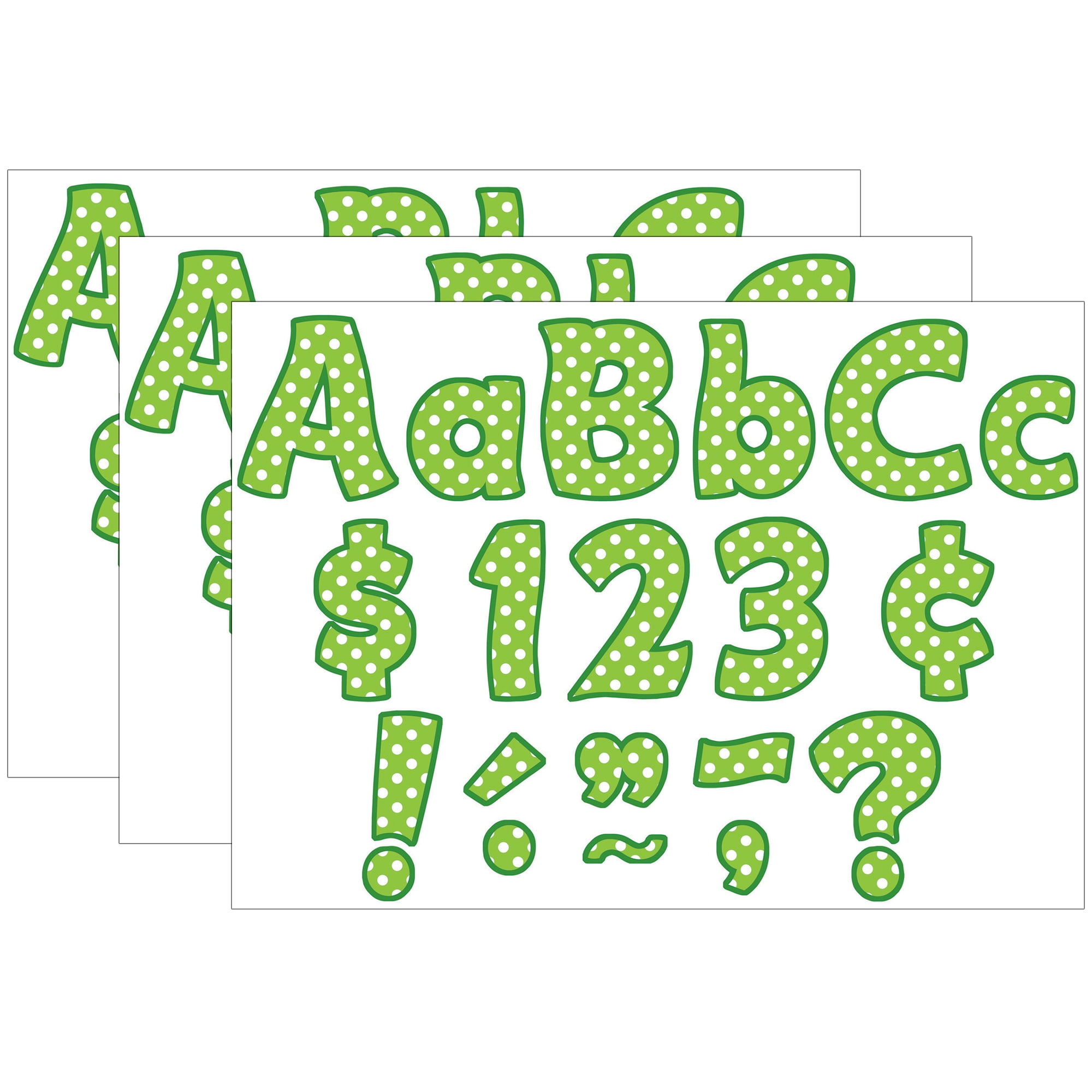 Teacher Created Resources 4" Funtastic Font Letters Combo Pack Lime ...