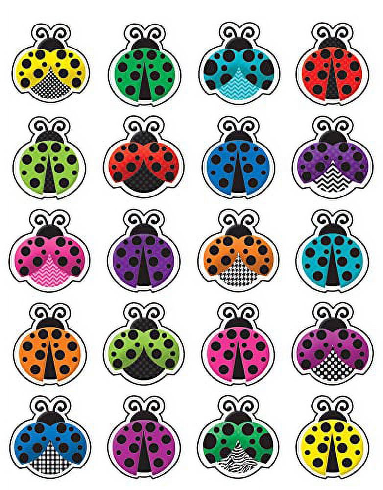 Teacher Created Resources (5462) Colorful Ladybugs Stickers - Walmart.com