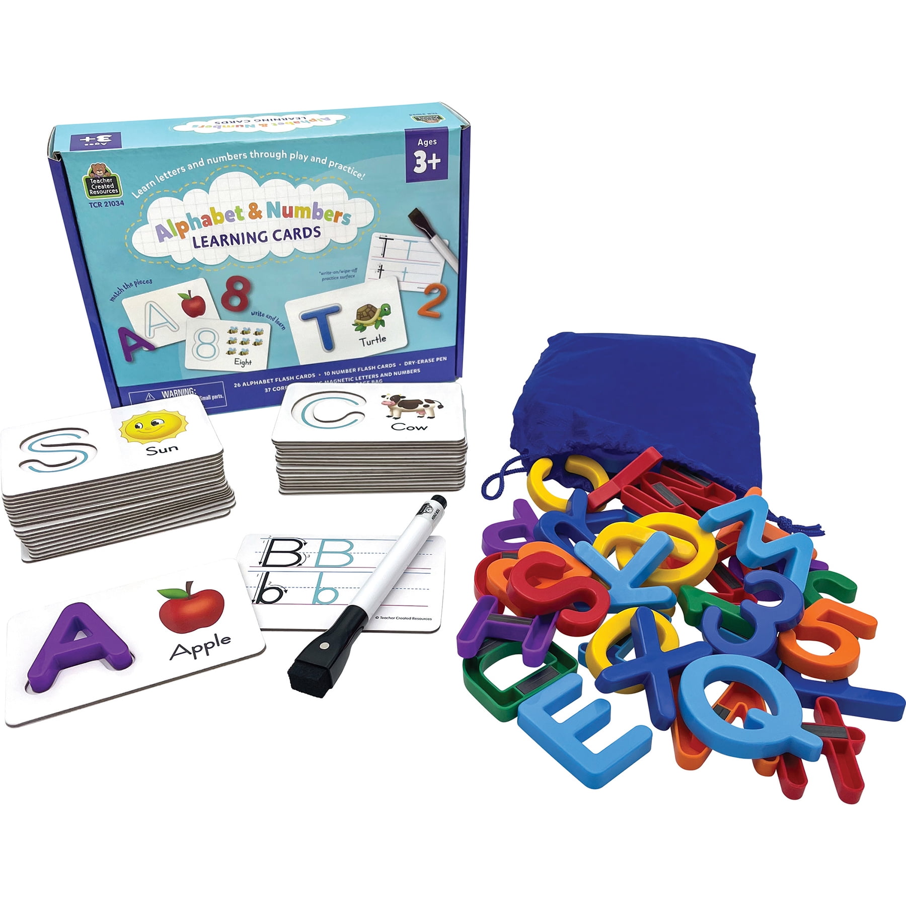 Teacher Created Resources Alphabet & Numbers Learning Cards - Walmart.com