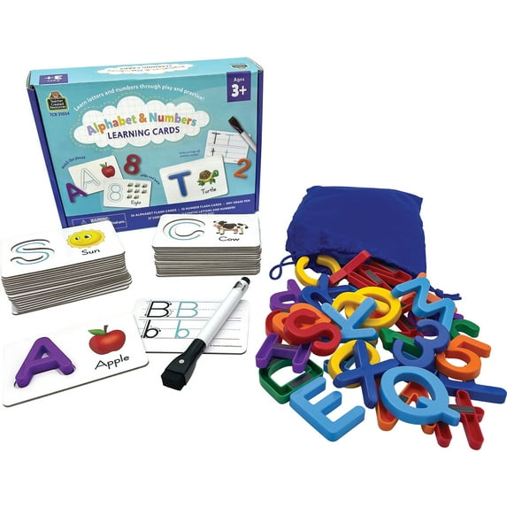 Teacher Created Resources Alphabet & Numbers Learning Cards - Walmart.com