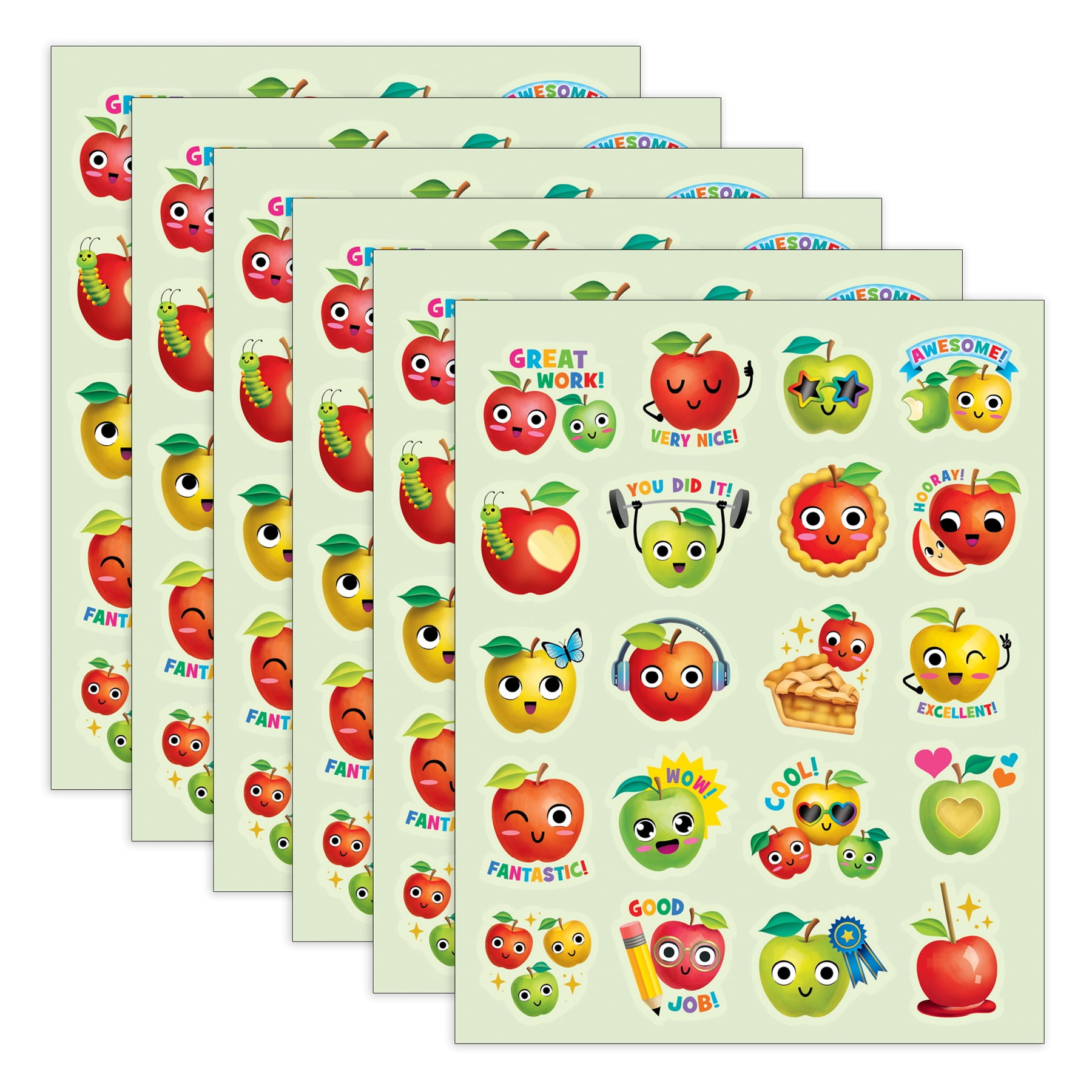 Teacher Created Resources Apple Smelly Stickers, 120 Per Pack, 6 Packs ...