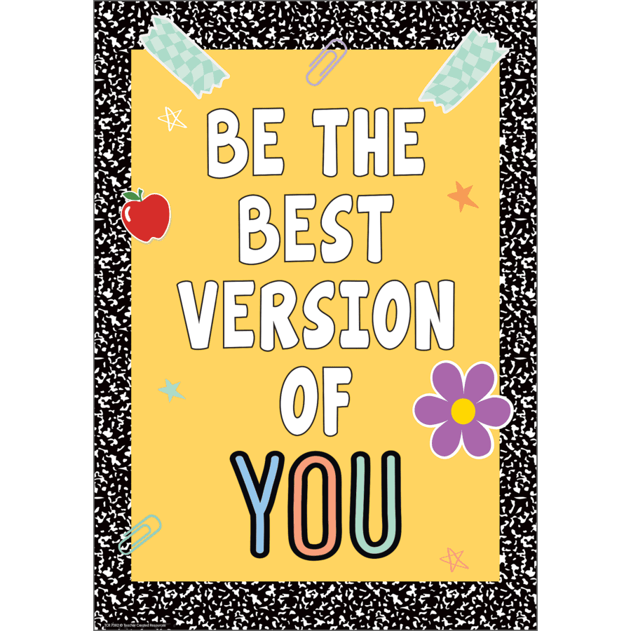 Teacher Created Resources Be the Best Version of You Positive Poster (TCR 7382) - Walmart.com