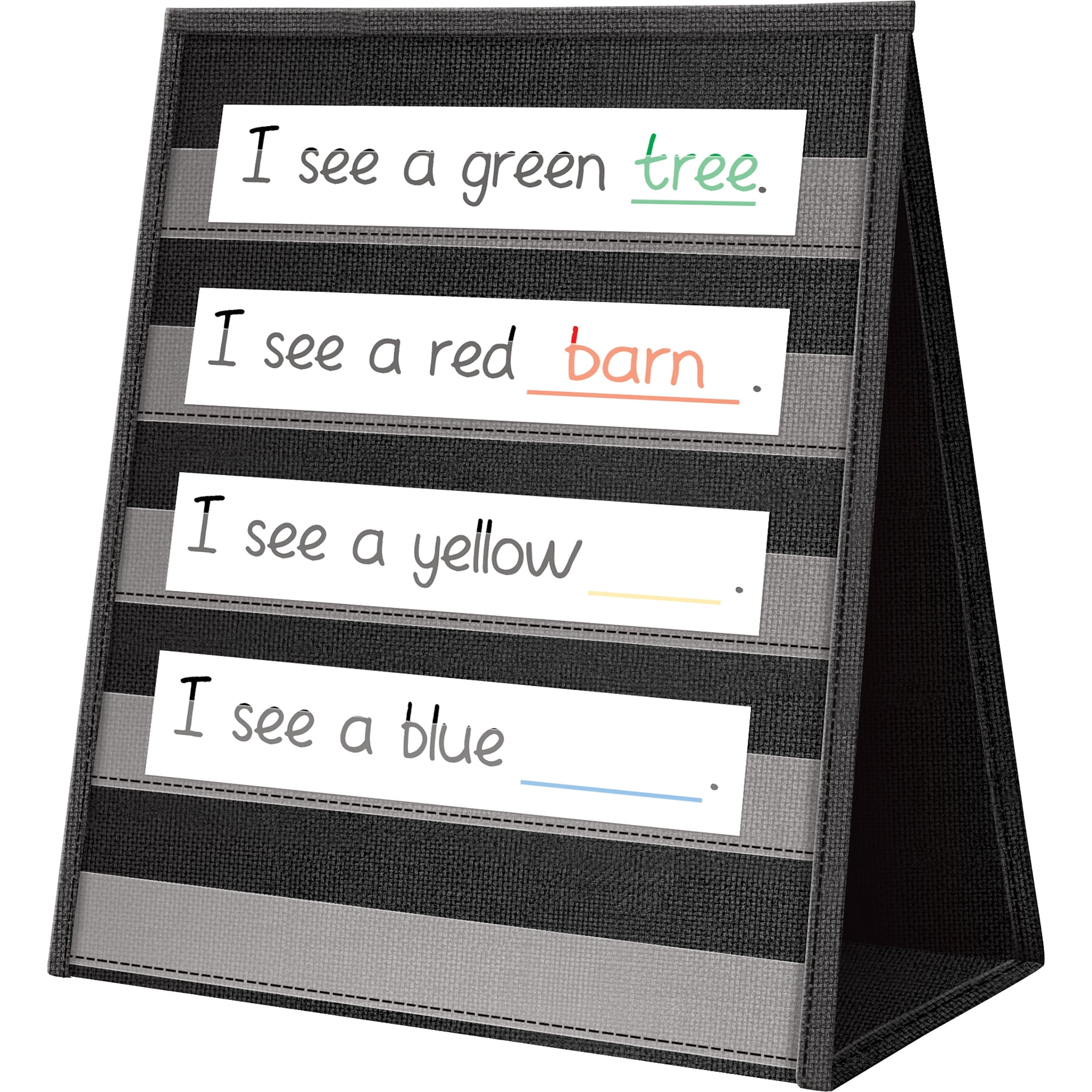 Teacher Created Resources Black Desktop Pocket Chart, 15-1/2" x 12 ...