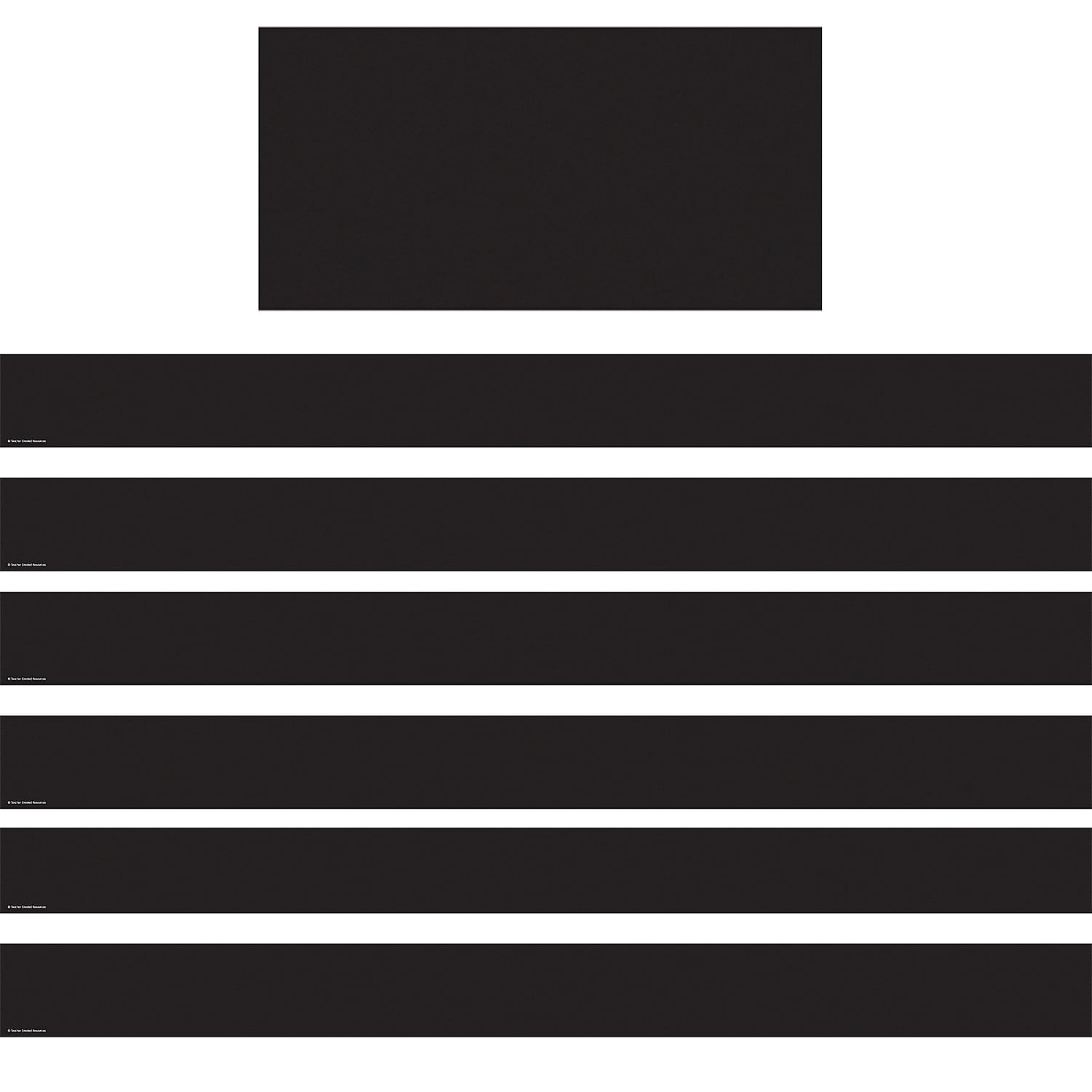 Teacher Created Resources Black Straight Border Trim, 35 Feet Per Pack ...