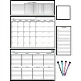 Teacher Created Resources Black White Dry-Erase Magnetic Calendar Set ...