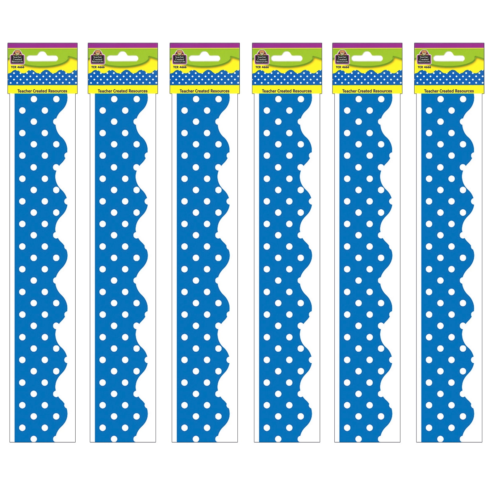 Blue Polka Dot Border