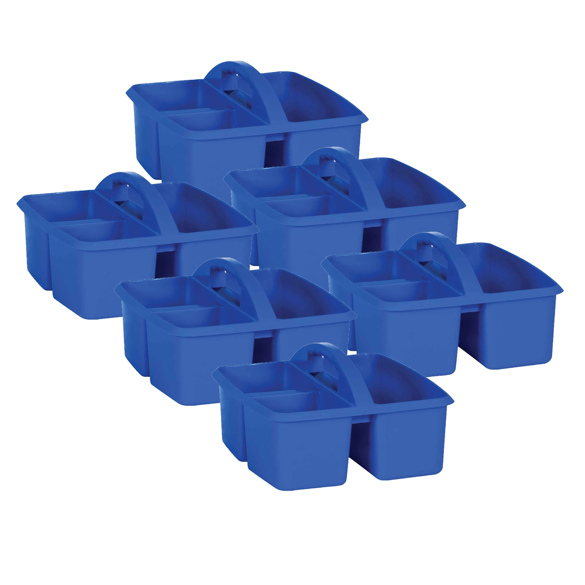 Teacher Created Resources Blue Plastic Storage Caddy, Pack of 6 ...