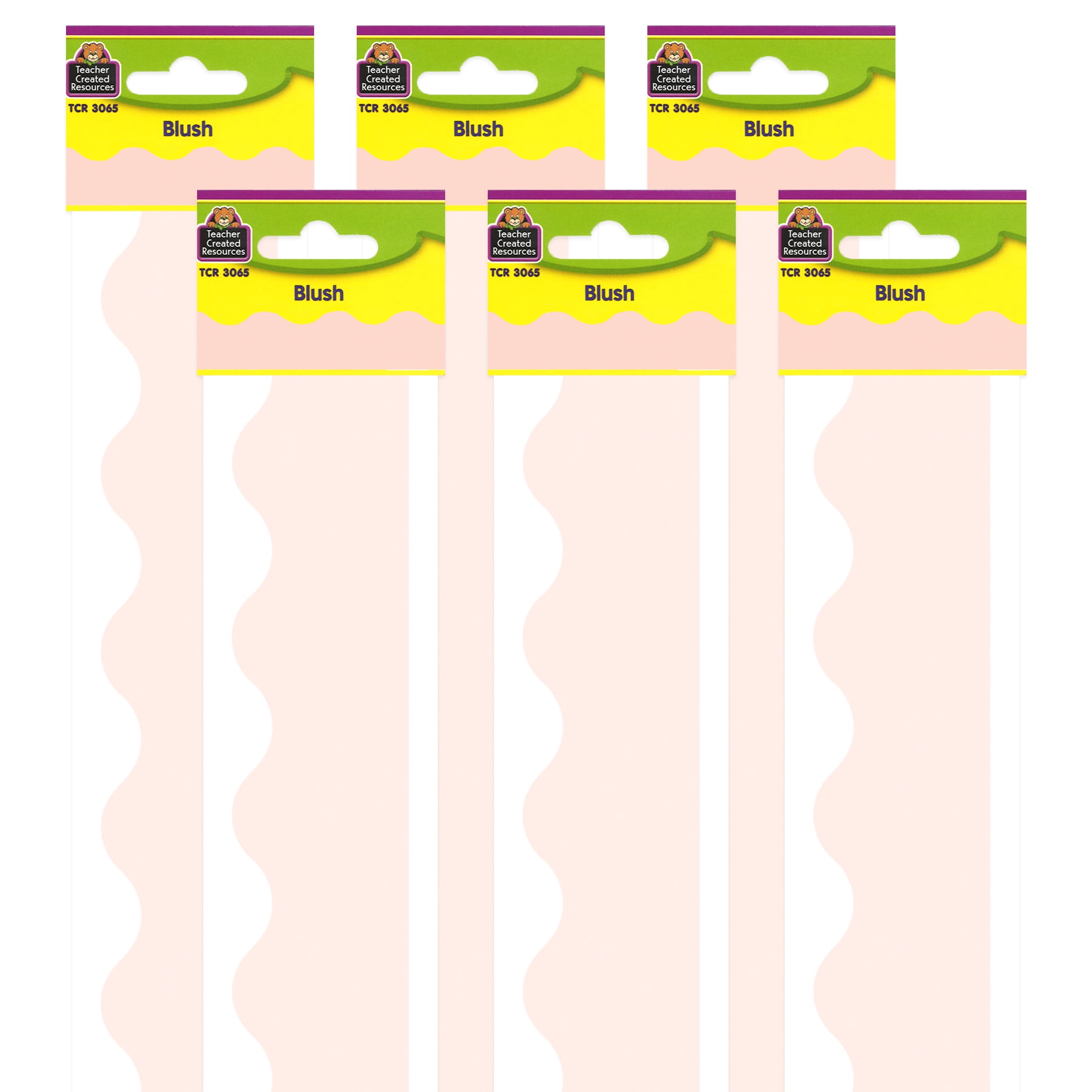 Teacher Created Resources Blush Scalloped Border Trim, 35 Feet Per Pack ...