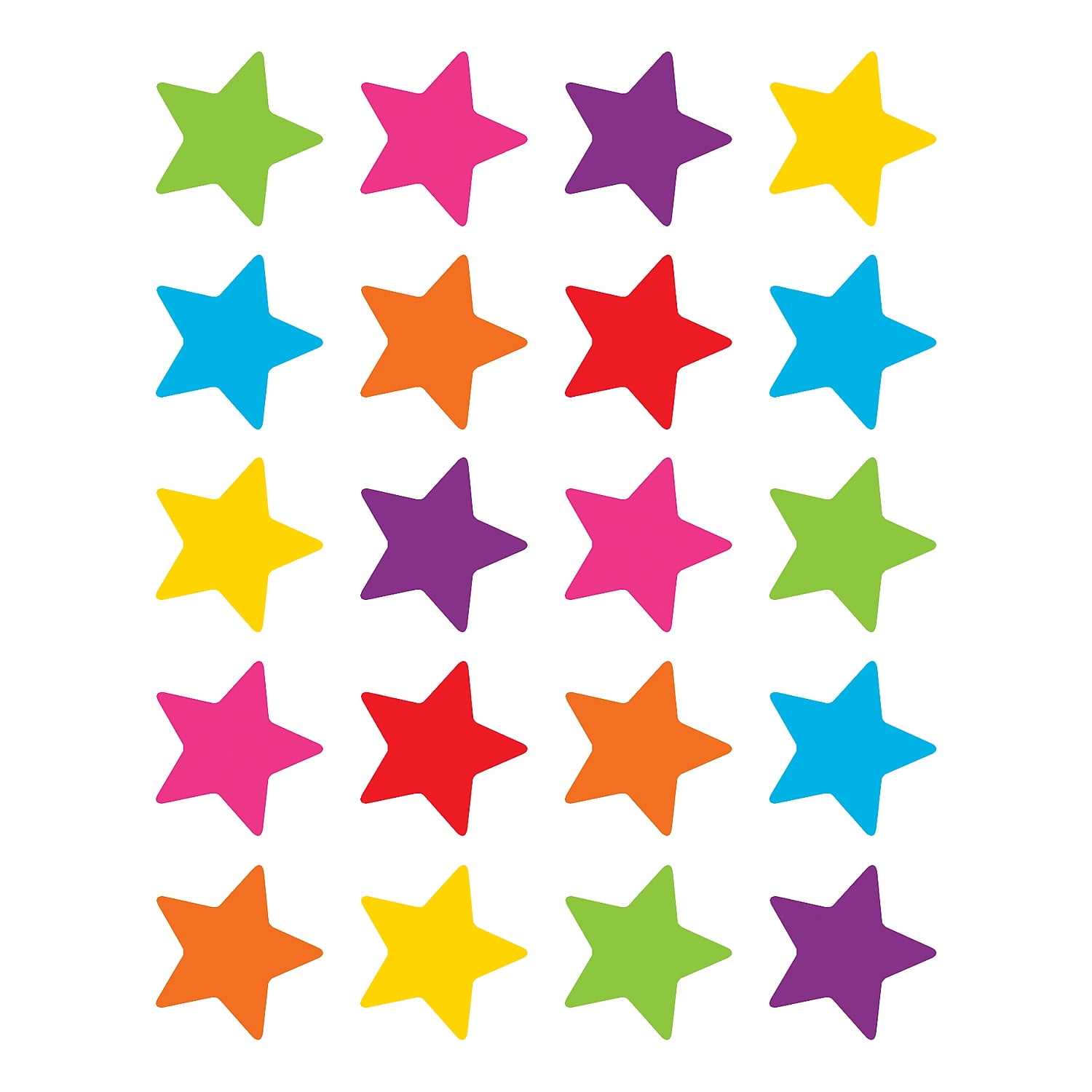 Teacher Created Resources Bright Stars Reward Stickers, Pack of 120, 7 ...