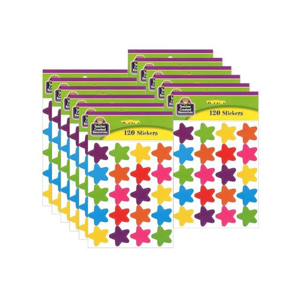 Teacher Created Resources Bright Stars Stickers (die cut star shape ...