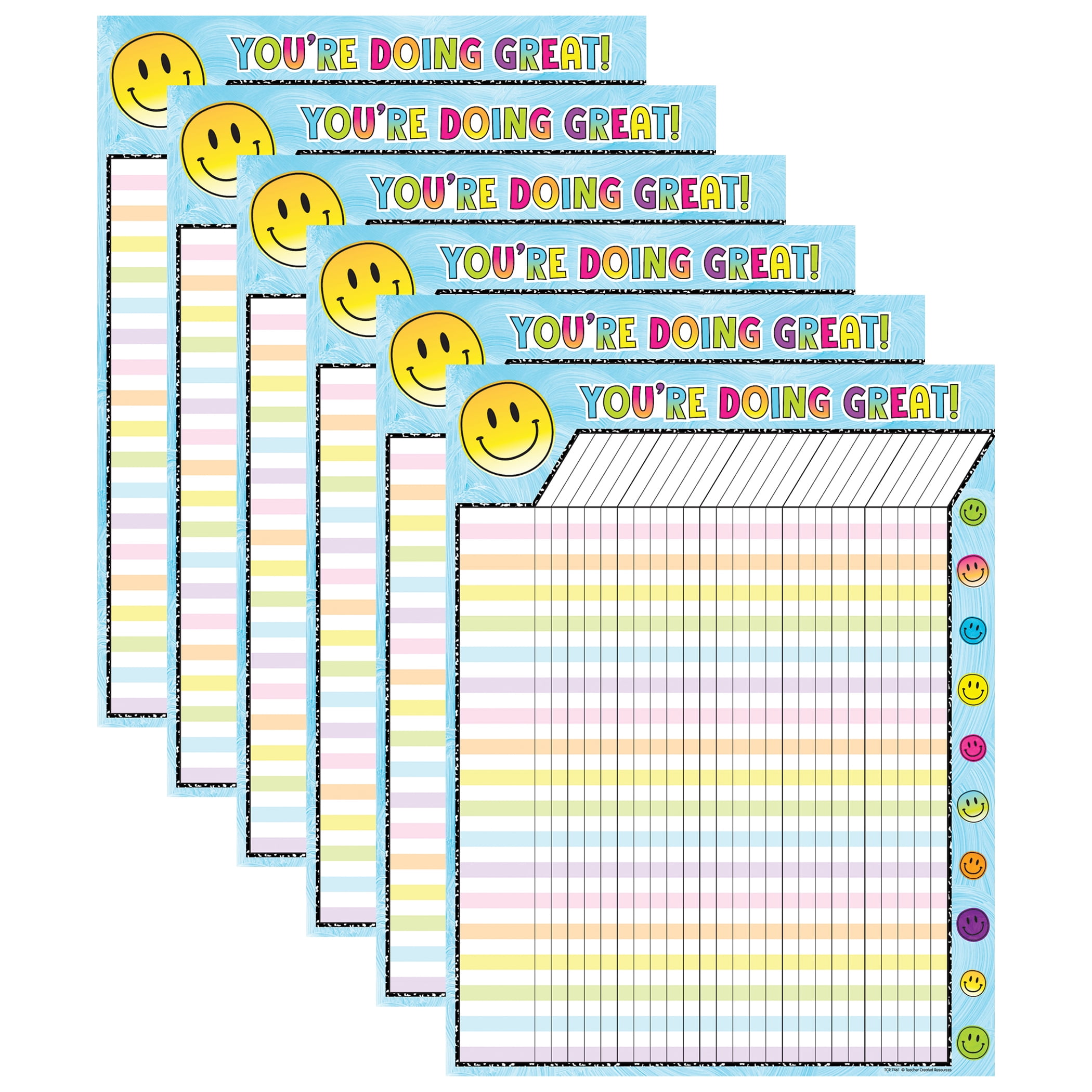 Teacher Created Resources Brights 4Ever Incentive Chart, Pack of 6 - Walmart.com