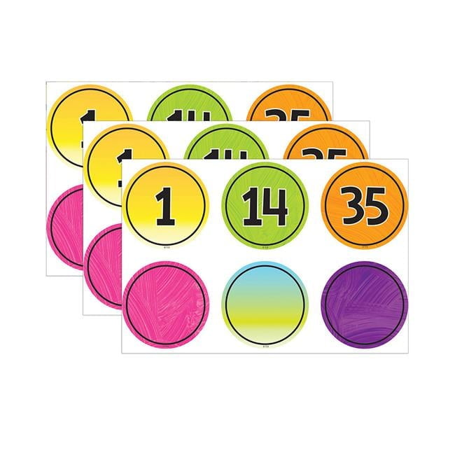Teacher Created Resources Brights 4Ever Numbers Magnetic Accents, 42 ...
