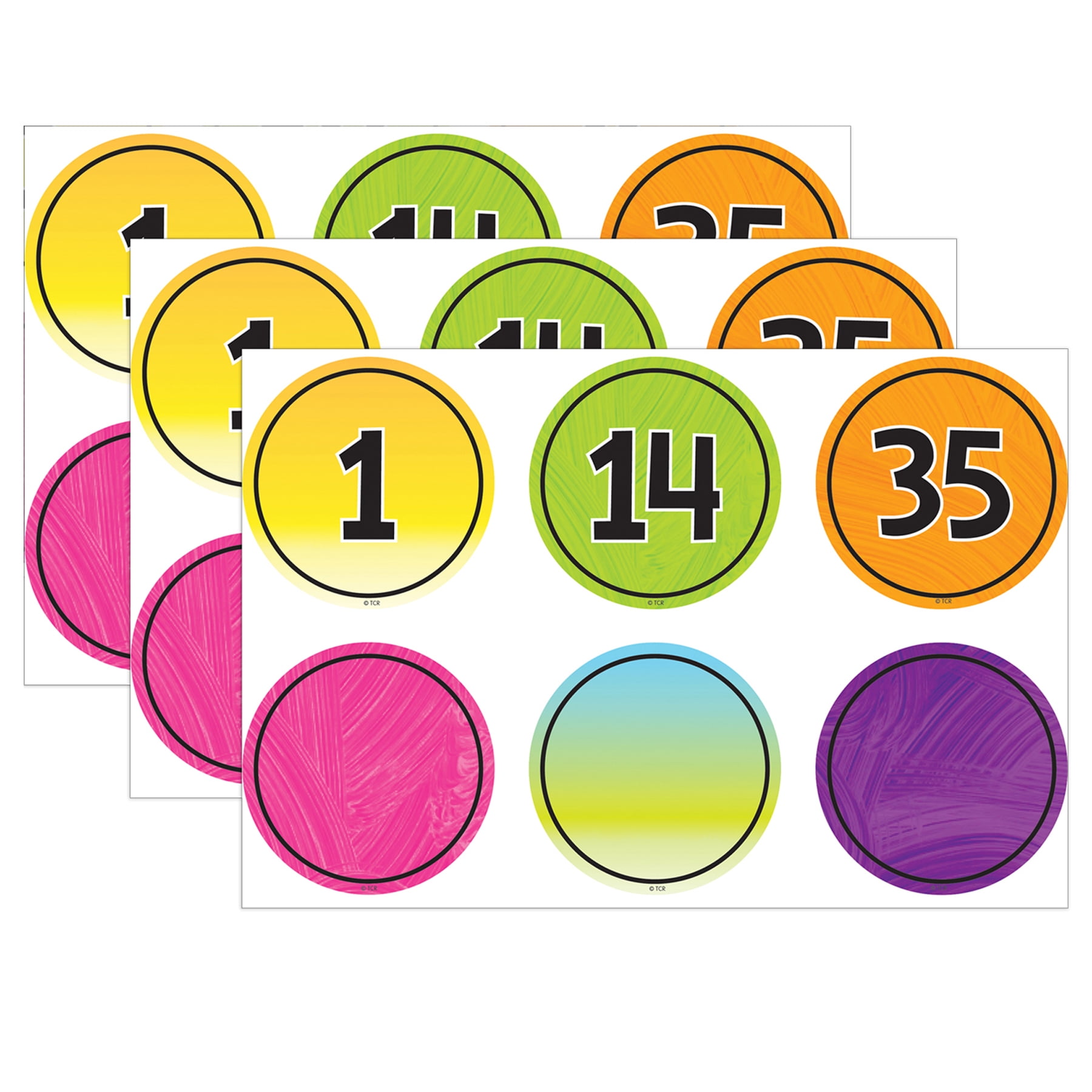 Teacher Created Resources Brights 4Ever Numbers Magnetic Accents, 42 ...
