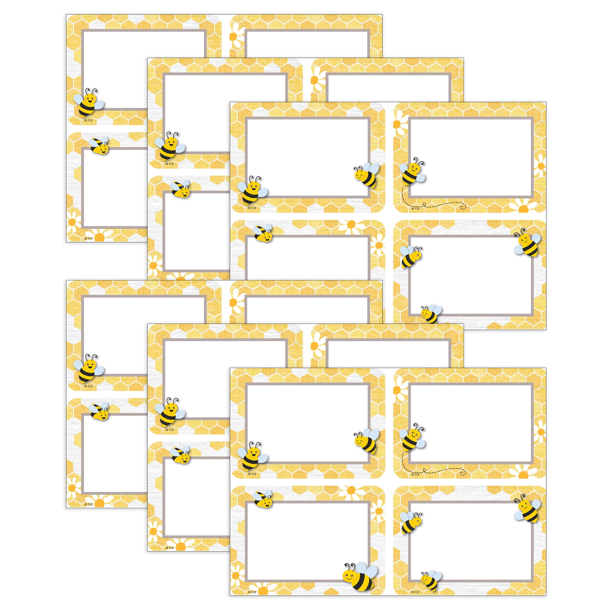 Teacher Created Resources Buzzing Bees Name Tags/Labels, Multi-Pack, 3 ...