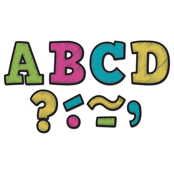 Teacher Created Resources Chalkboard Brights Bold Block 3" Magnetic ...