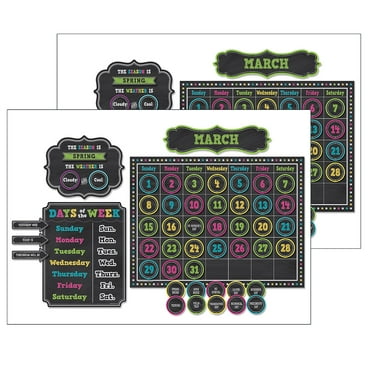 Chalkboard Brights Alphabet Line Bulletin Board Set - Walmart.com