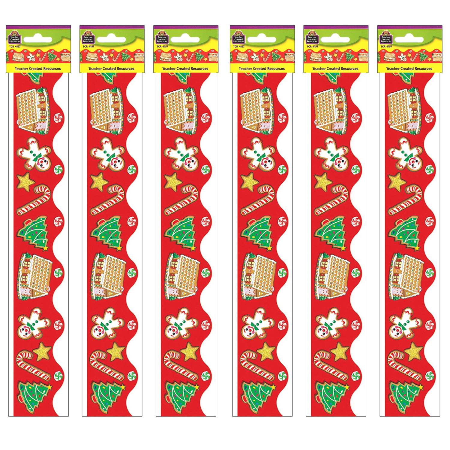 Teacher Created Resources Christmas Border Trim, 35 Feet Per Pack, 6 ...