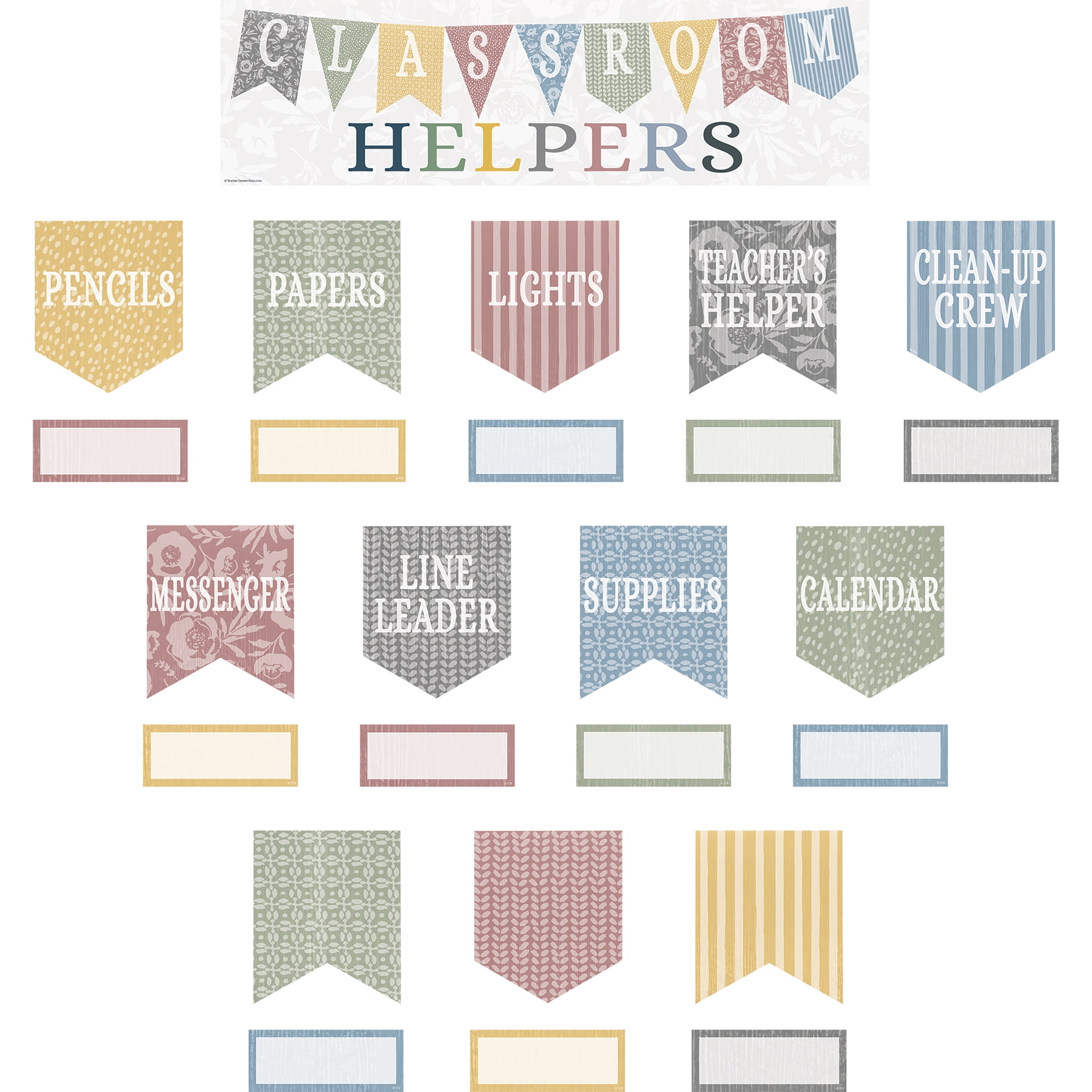 Teacher Created Resources Classroom Cottage Classroom Helpers Mini ...