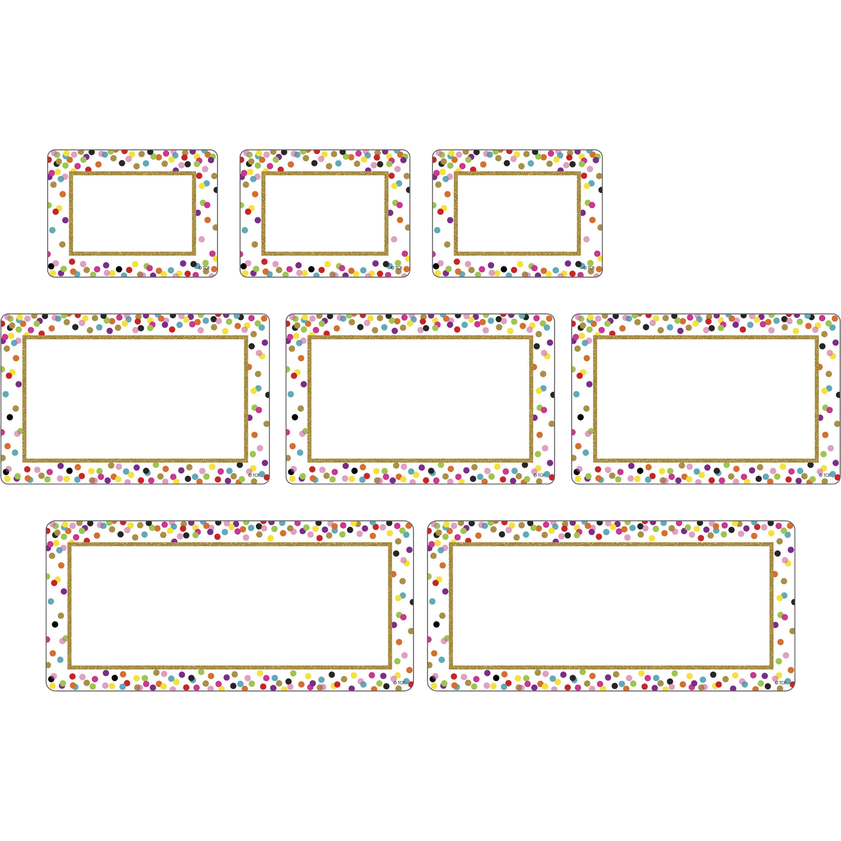 Teacher Created Resources Clingy Thingies Confetti Labels - Walmart.com