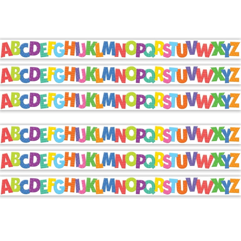 alphabet display border
