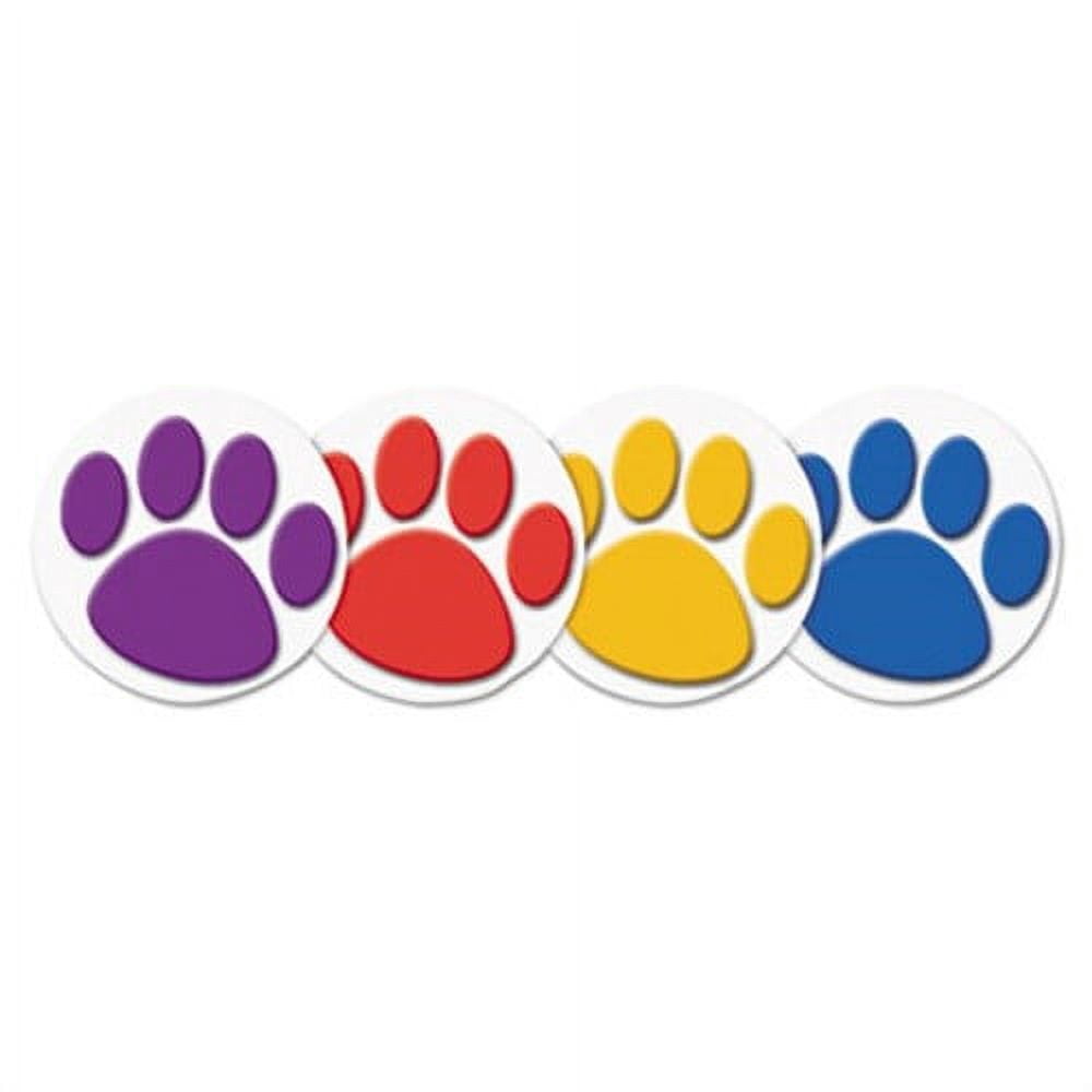 Teacher Created Resources Colorful Paw Prints Wear Em Badges (4056 ...
