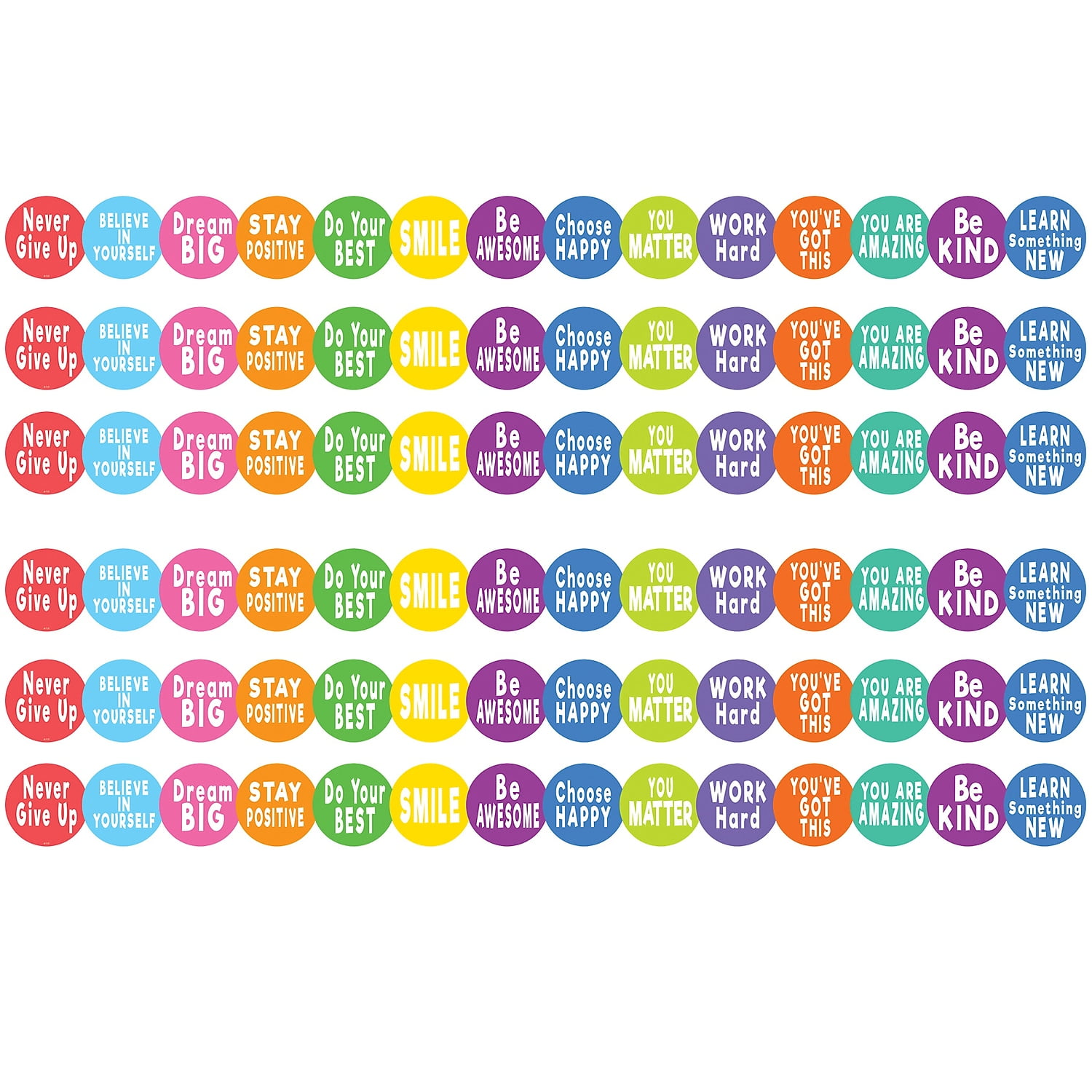 Teacher Created Resources Colorful Positive Sayings Border Trim, 35 ...