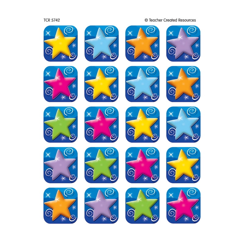 Colorful Stars Stickers [TCR5742] (D) - Walmart.com