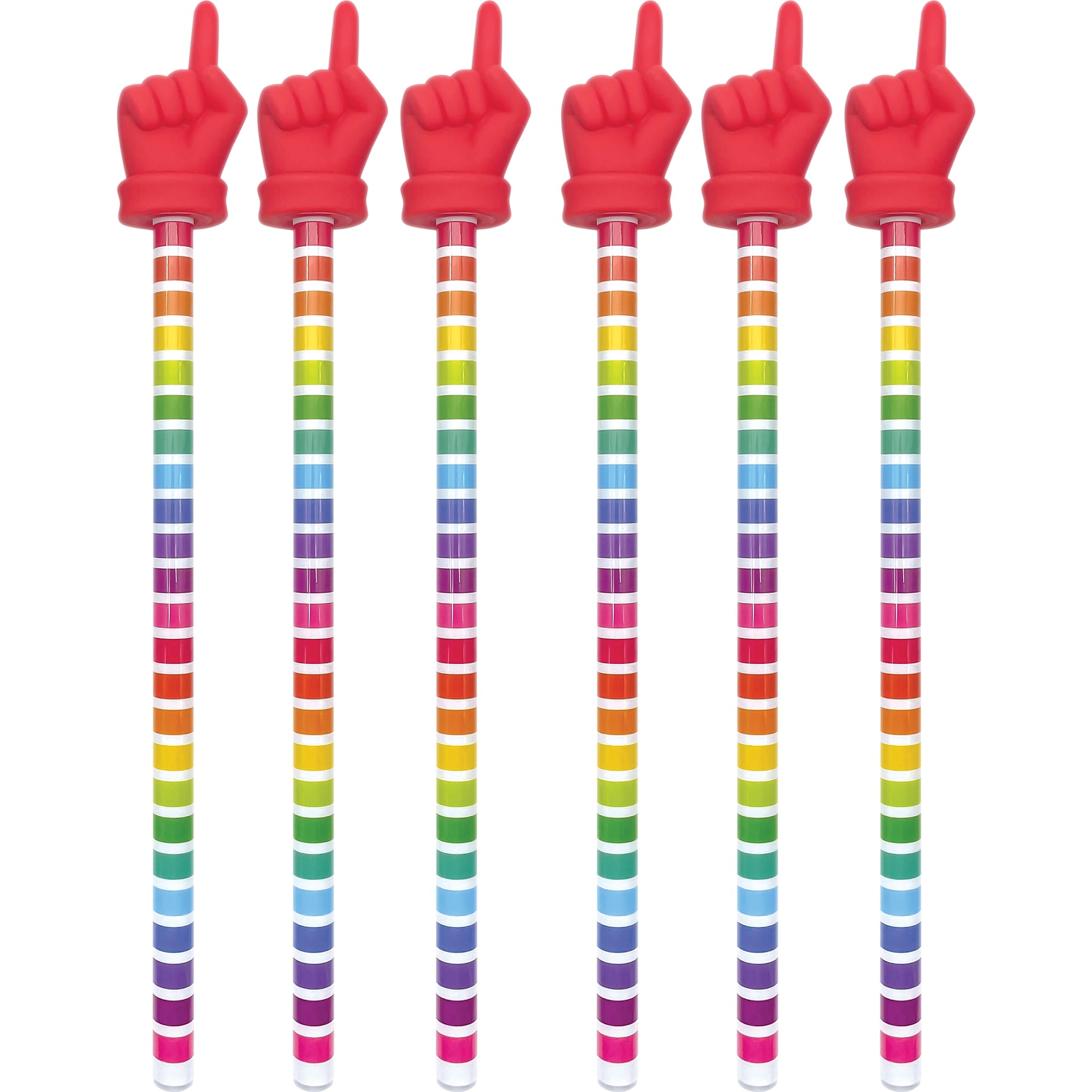 Teacher Created Resources Colorful Stripes Hand Pointer, Pack of 6 ...