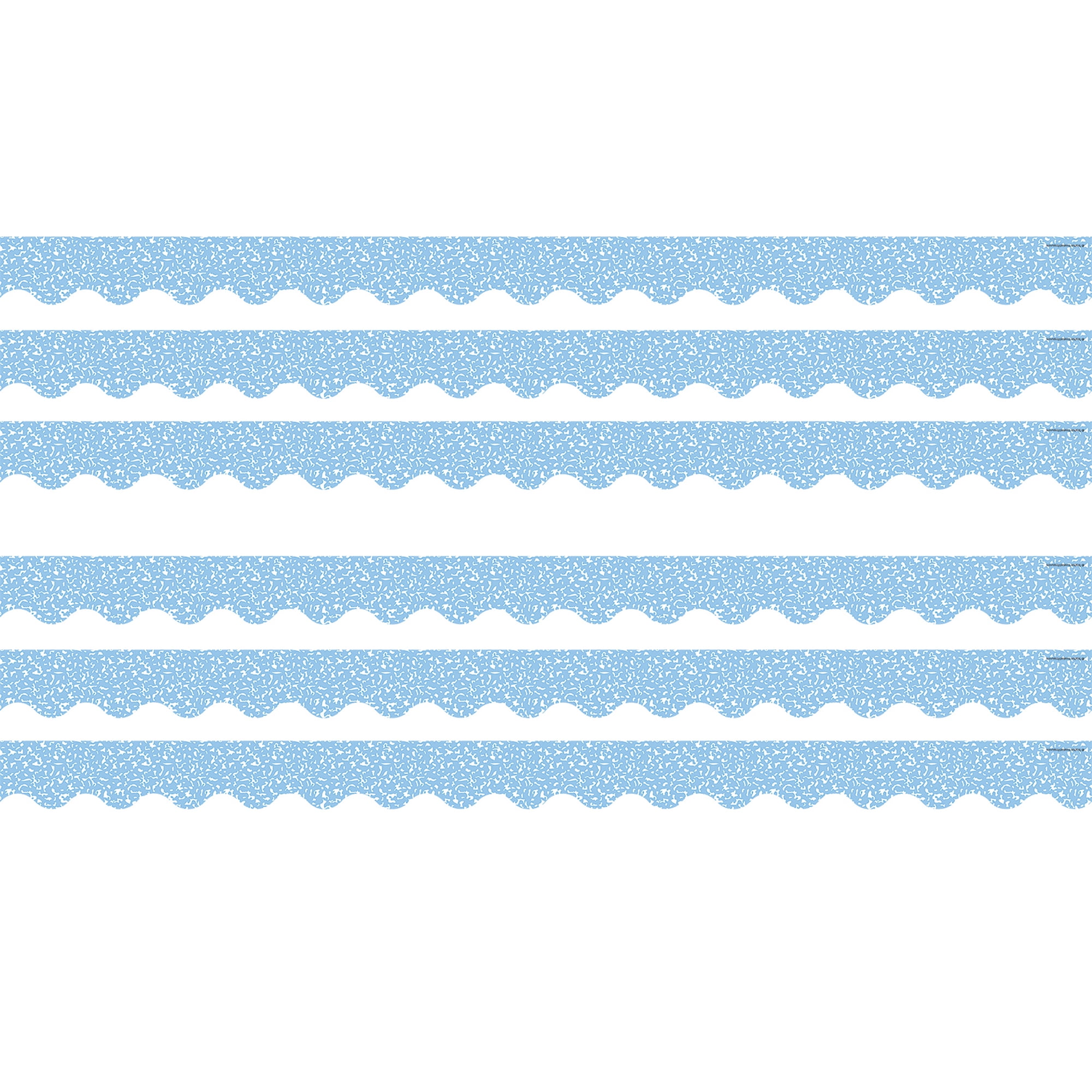Teacher Created Resources Composition Blue Scalloped Border Trim, 35 ...