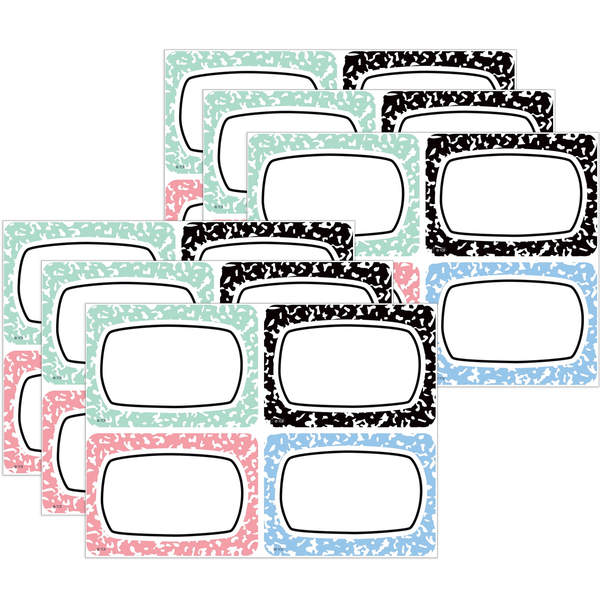 Teacher Created Resources Cool for School Name Tags/Labels, Multi-Pack ...