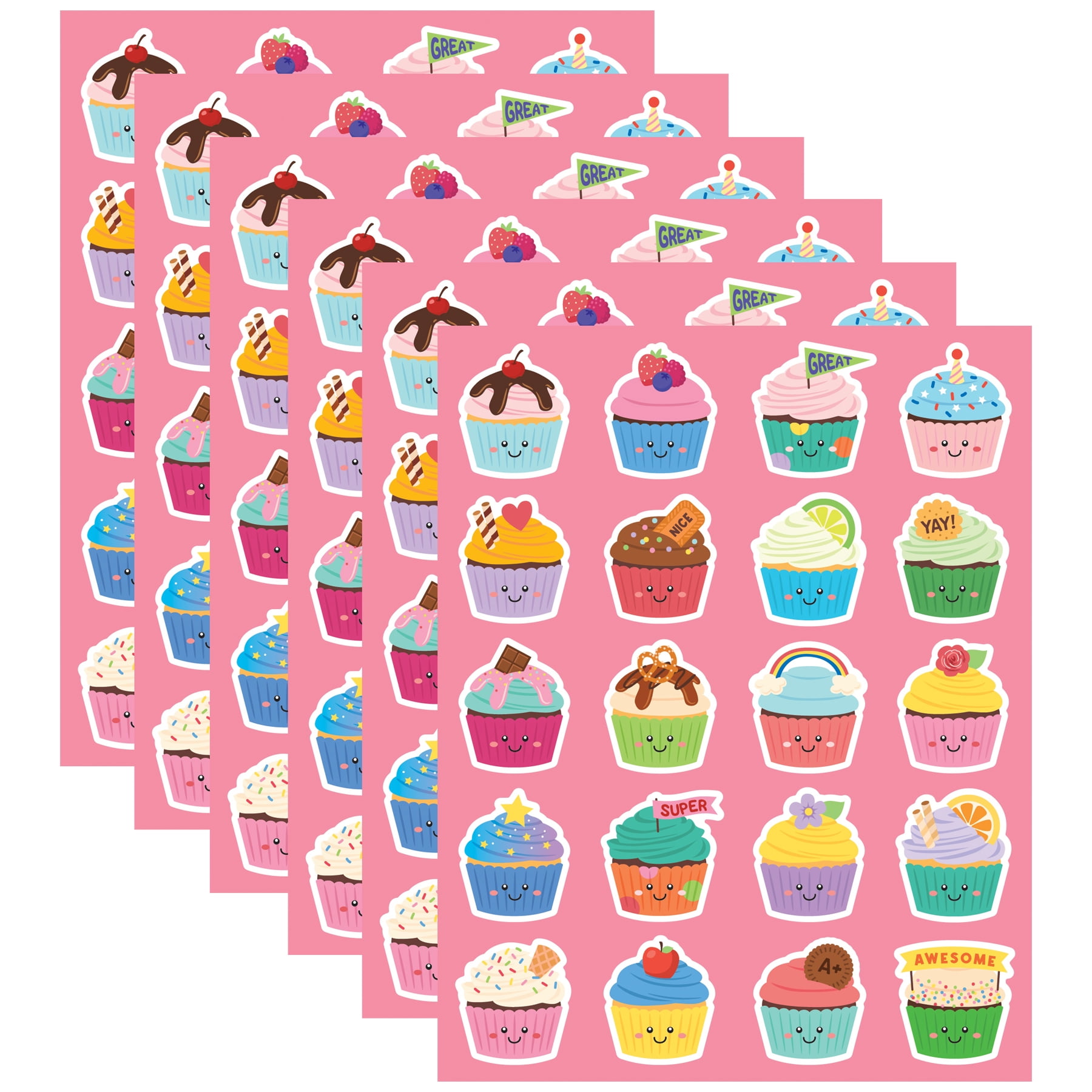 Teacher Created Resources Cupcake Smelly Stickers, 120 Per Pack, 6 ...