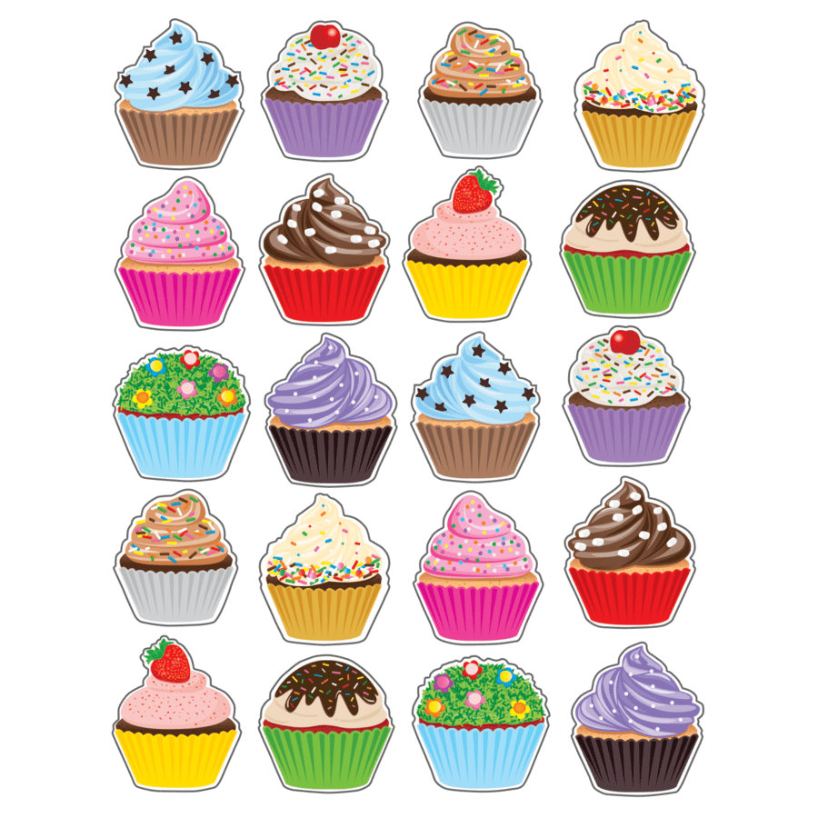 Teacher Created Resources Cupcakes Stickers (TCR7094) - Walmart.com