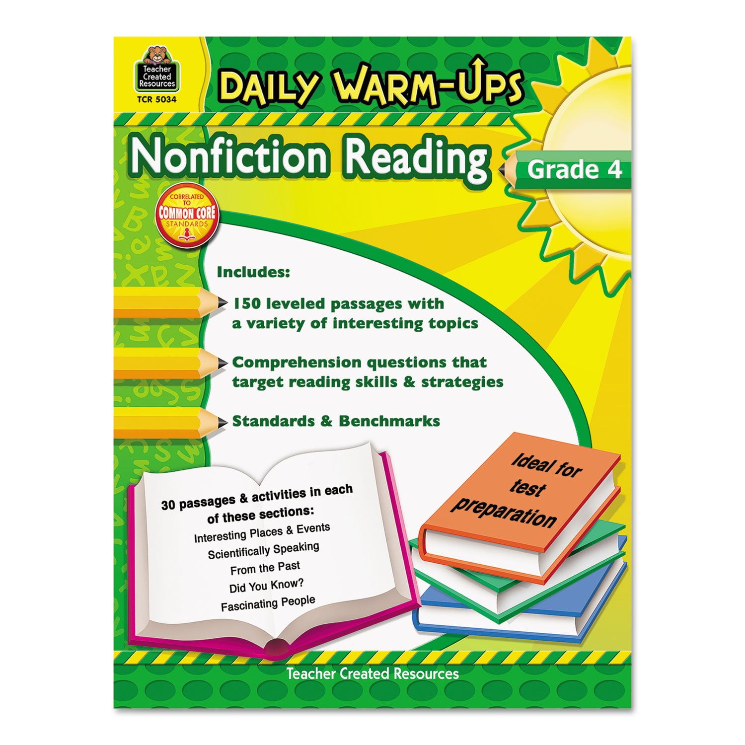 Teacher Created Resources Daily Warm-Ups: Nonfiction Reading Book ...