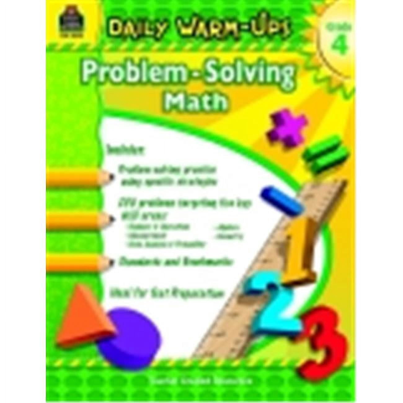Teacher Created Resources Daily Warm Ups Word Problems Book, Grade 4 ...