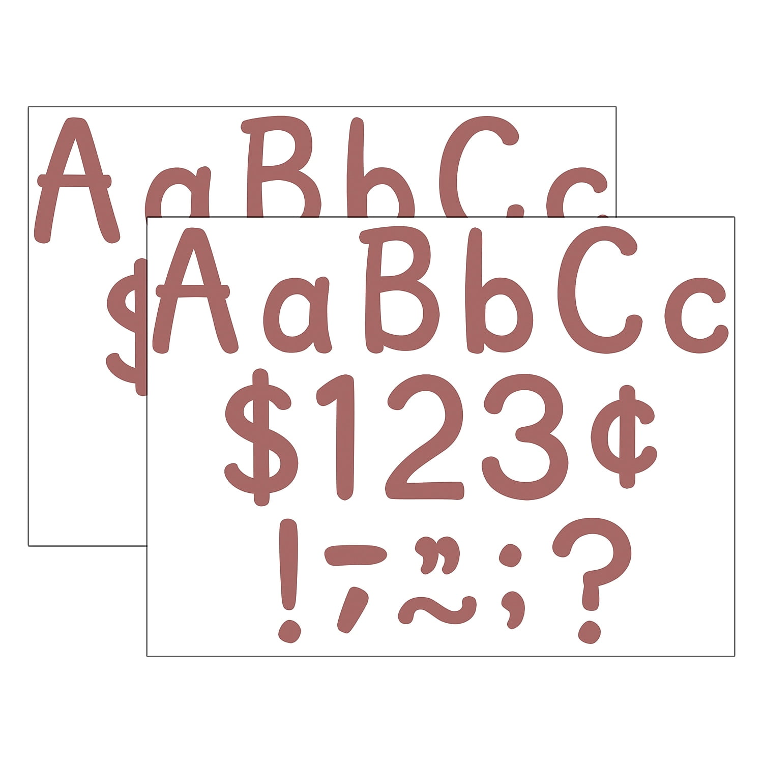 Teacher Created Resources Deep Rose 4" Modern Classic Letters Combo ...