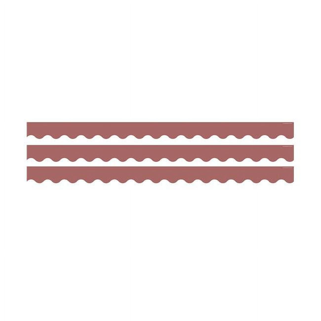 Teacher Created Resources Deep Rose Scalloped Rolled Border Trim, 50 ...
