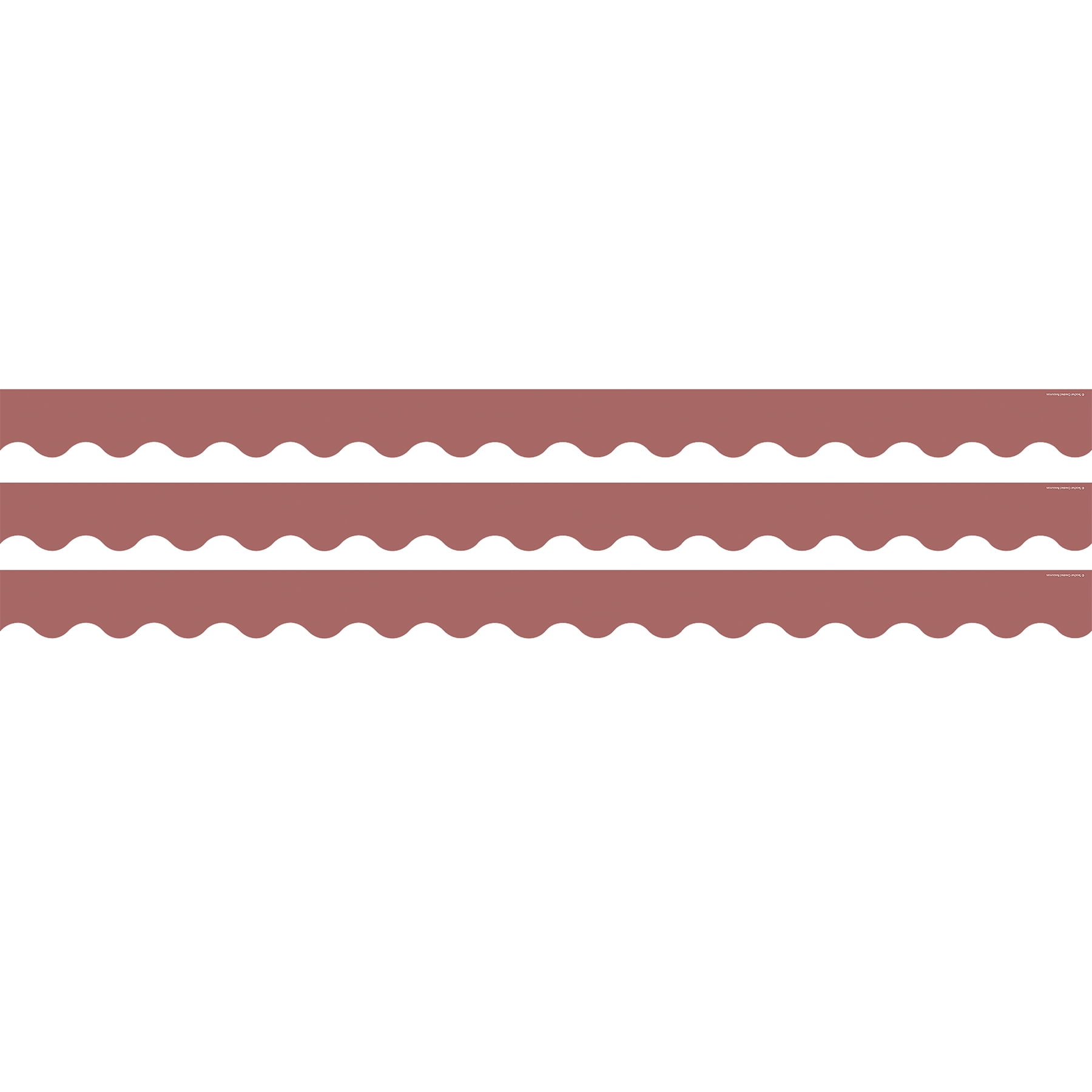 Teacher Created Resources Deep Rose Scalloped Rolled Border Trim, 50 ...