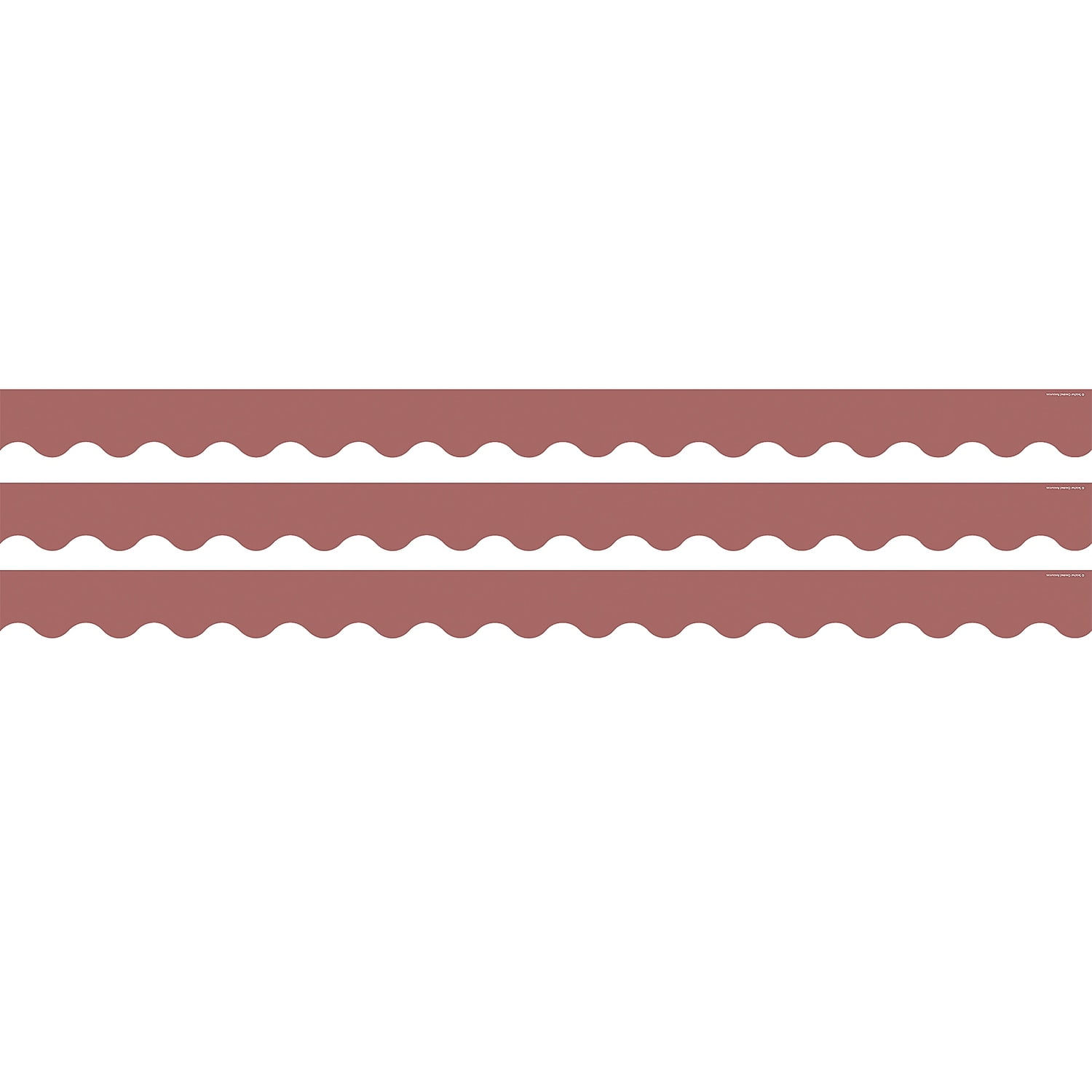 Teacher Created Resources Deep Rose Scalloped Rolled Border Trim, 50 ...