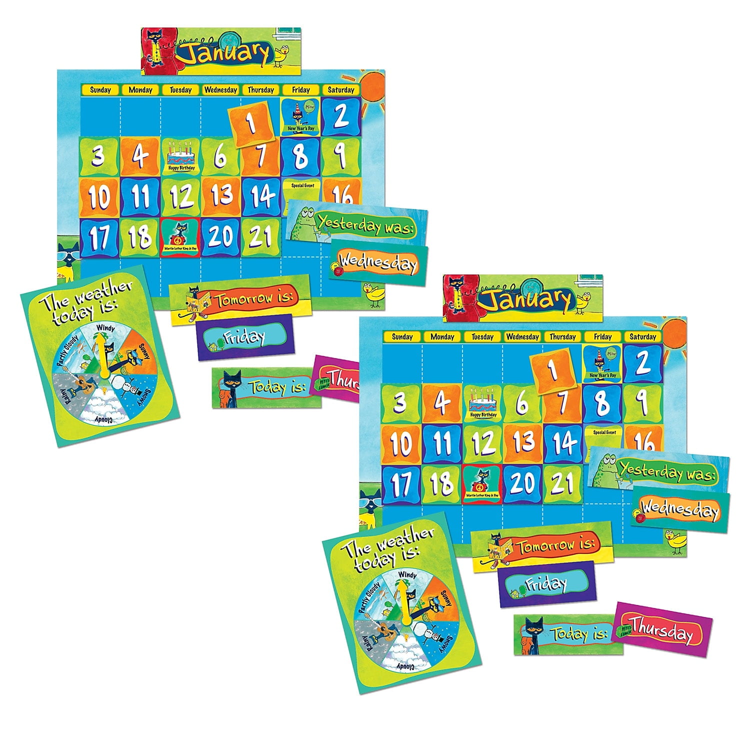 Teacher Created Resources Edupress Pete The Cat Calendar Kit 2 Kits (EP ...