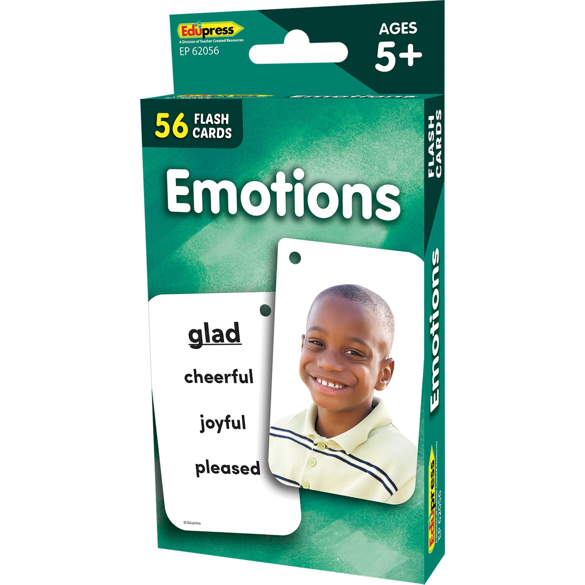Teacher Created Resources Emotions Flash Cards, 5-1/8" x 3-1/8 ...
