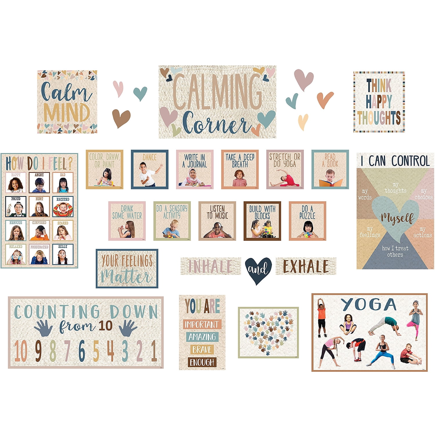 Teacher Created Resources Calming Corner Bulletin Board Set, 31 Pieces ...