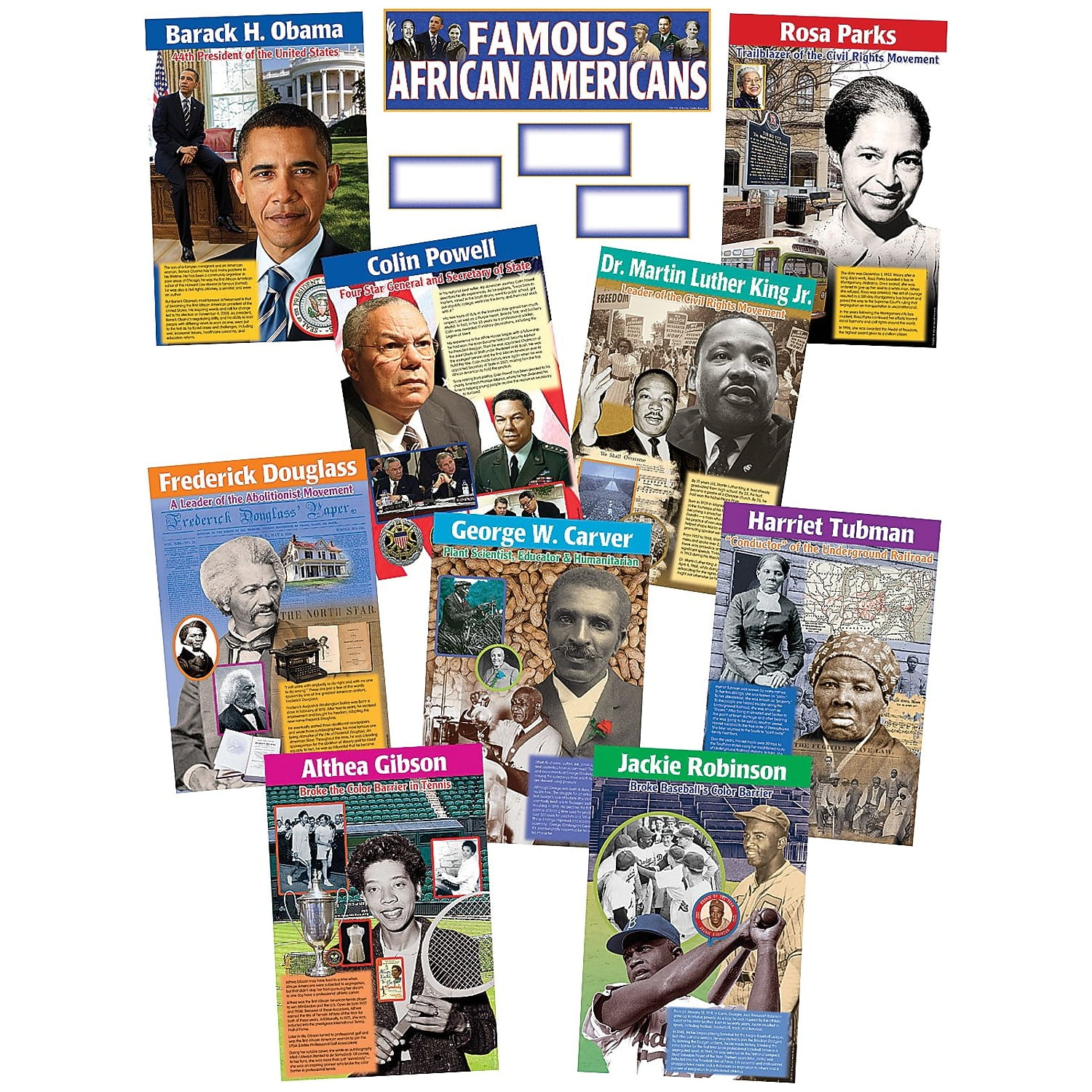 Teacher Created Resources Famous African Americans with Teacher's Guide ...