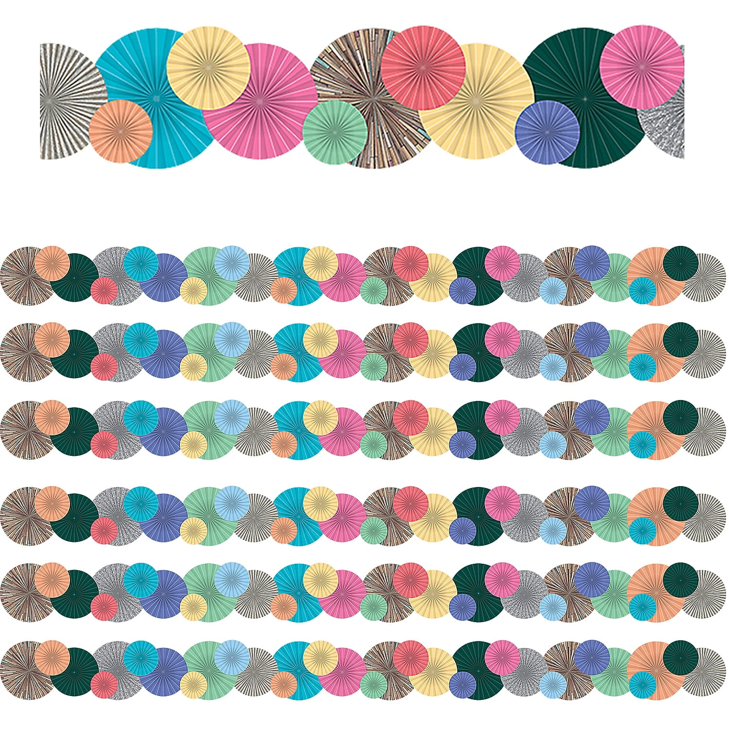 Teacher Created Resources Fans Die-Cut Border Trim Home Sweet Classroom ...