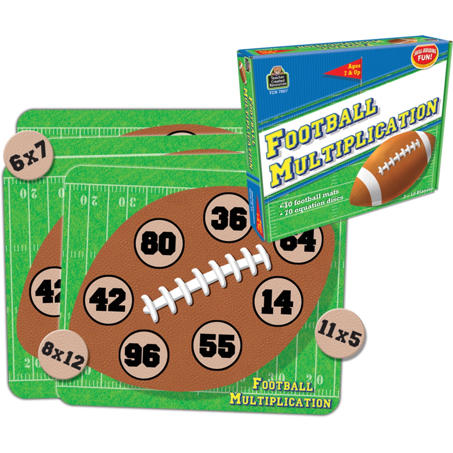Teacher Created Resources Football Multiplication Game - Walmart.com